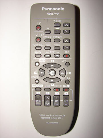N2QAHB000026 Panasonic VCR TV Remote Control – clickermart