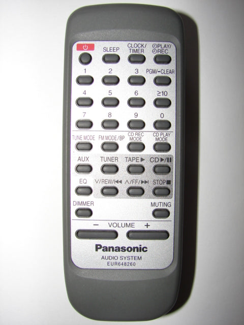 EUR648260 Panasonic Remote Control for Stereo Audio System Receiver ...